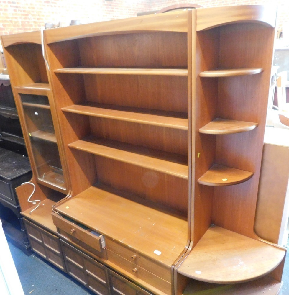 A Nathan teak style display unit.