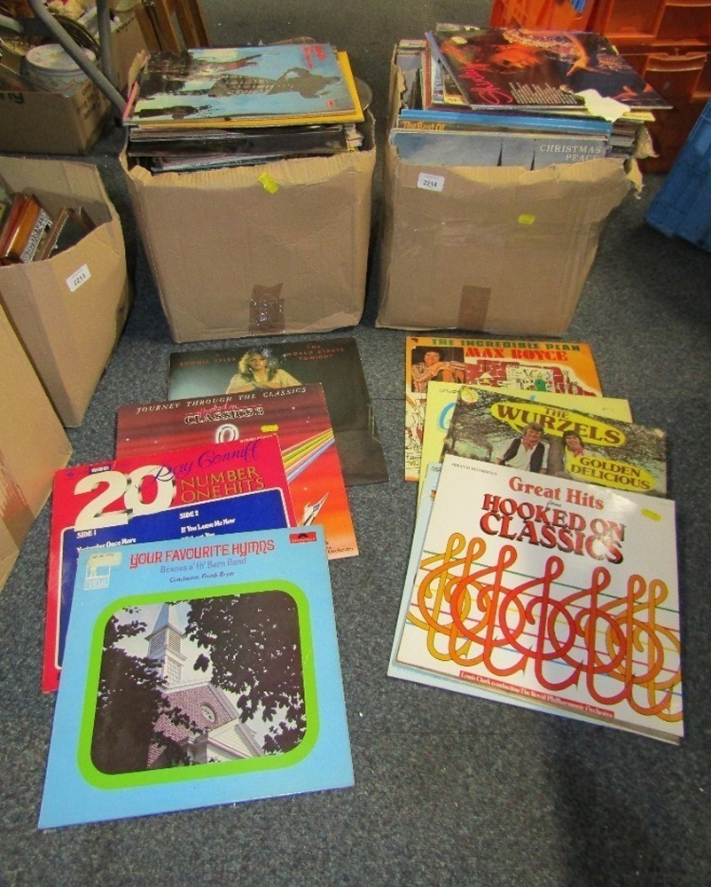 Various records, to include The Incredible Plan by Max Boyce, Going ...