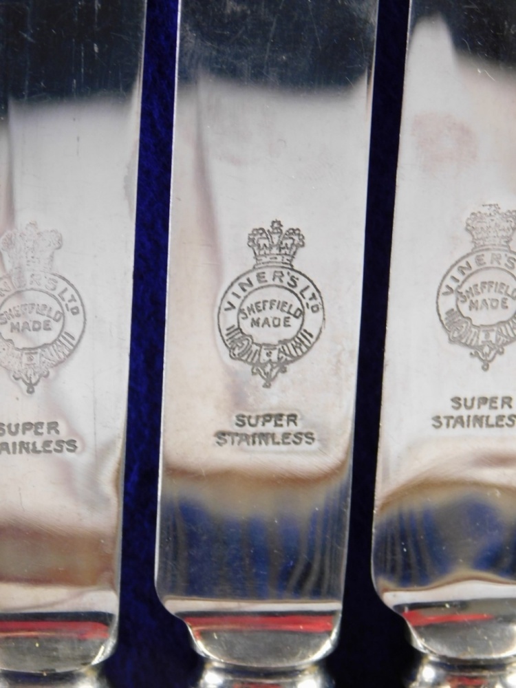 A canteen of silver plated cutlery, Old English Pattern for twelve ...