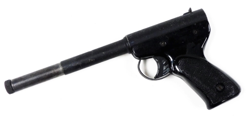 A Diana Mod 2 starter pistol, with a black moulded plastic handle.