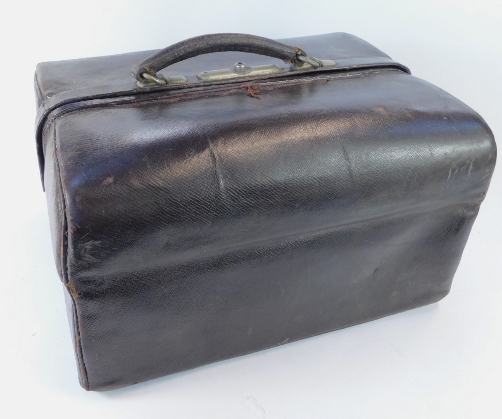 A Victorian Asprey lady's fitted red Morocco travelling case, the ...