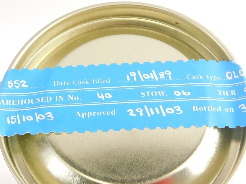 A bottle of the Macallan cask strength unfiltered single Highland ...