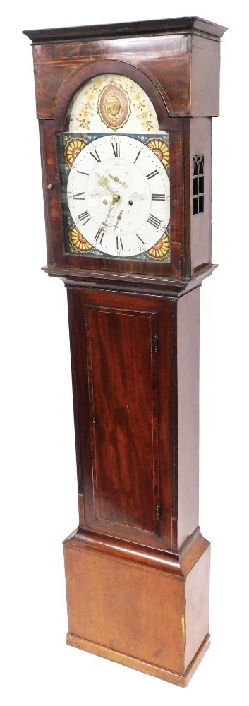 A Georgian mahogany longcase clock, by Thomas Rhind of Paisley, the ...
