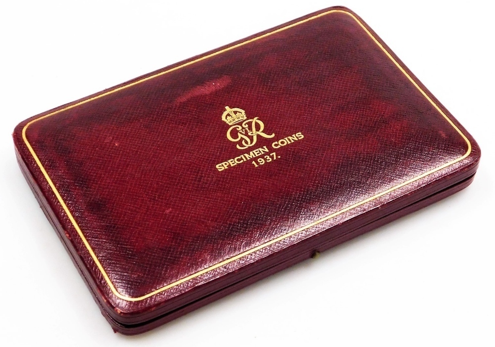 A George VI specimen Coronation coin set for 1937, including Maundy ...