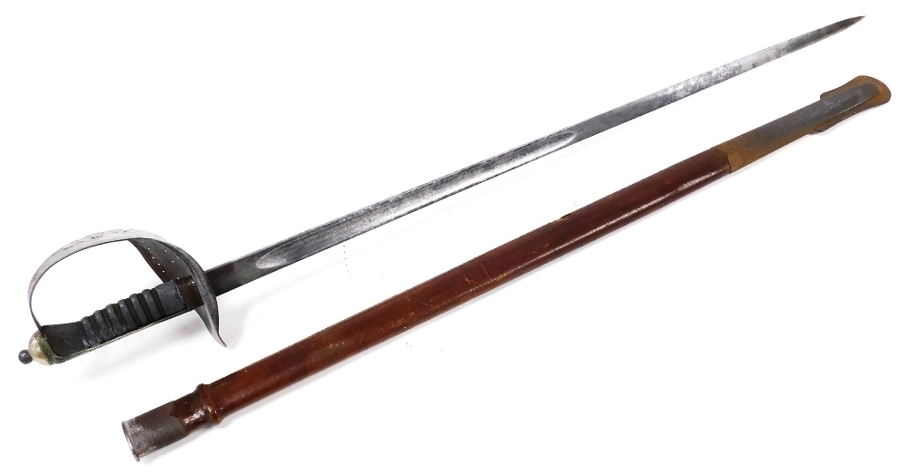 A George V 1897 pattern infantry officer's sword, with an engraved ...