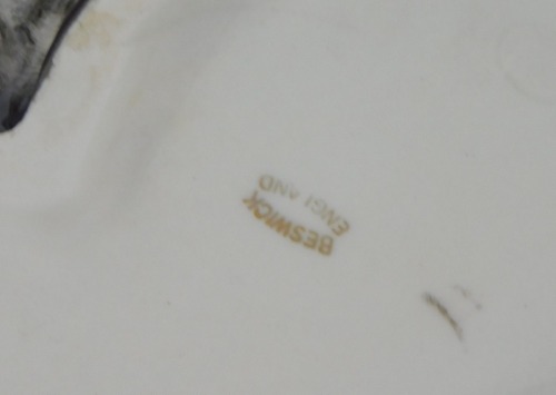 A Beswick Dulux Old English Sheepdog, black Beswick stamp, 32cm high.