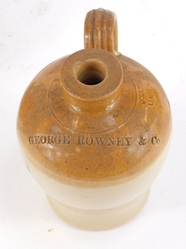 Four items of stoneware, comprising a C Med of Long Sutton stoneware ...