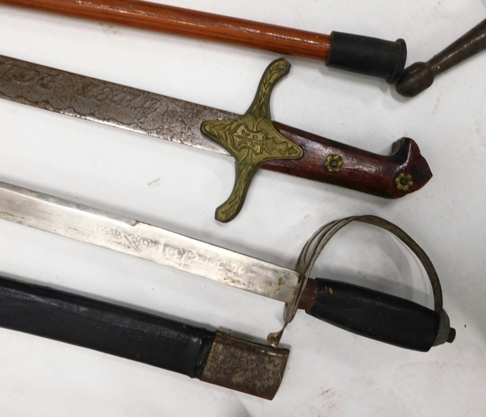 Various treen, decorative items and effects, pine ship wheel, 62cm wide ...