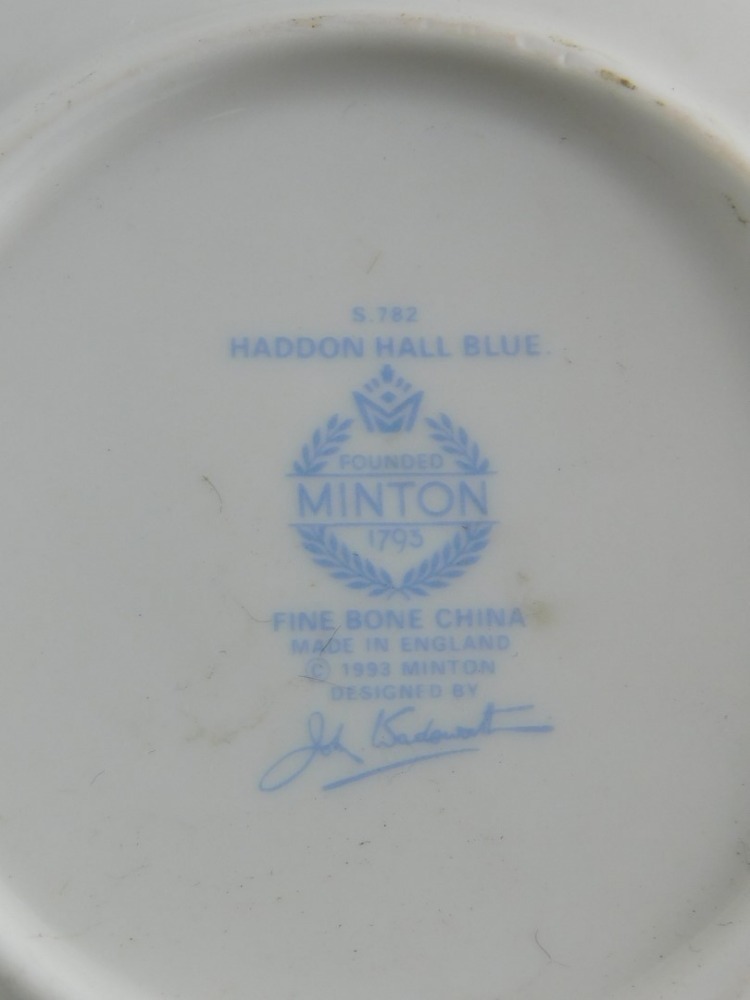 Various Minton Haddon Hall items, pin dish, 10cm diameter, various ...