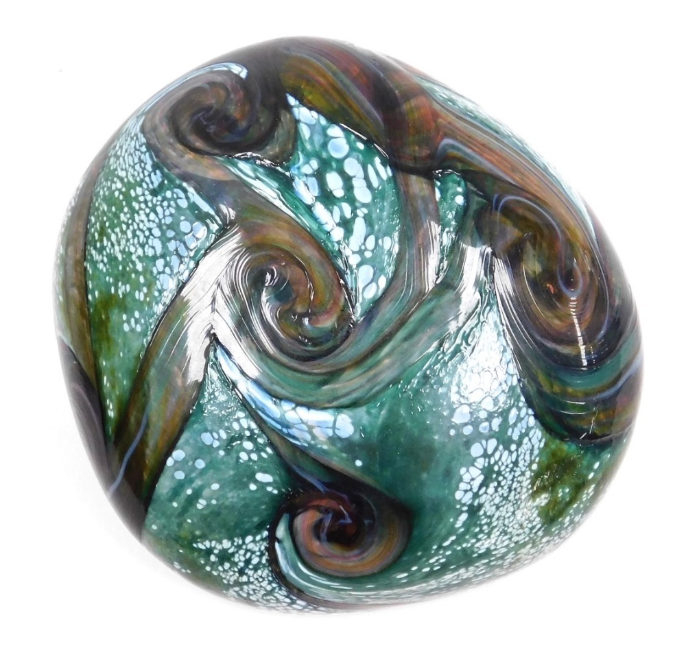 Three items of Isle of Wight 'Gemstone,' glass, designed by Timothy and ...