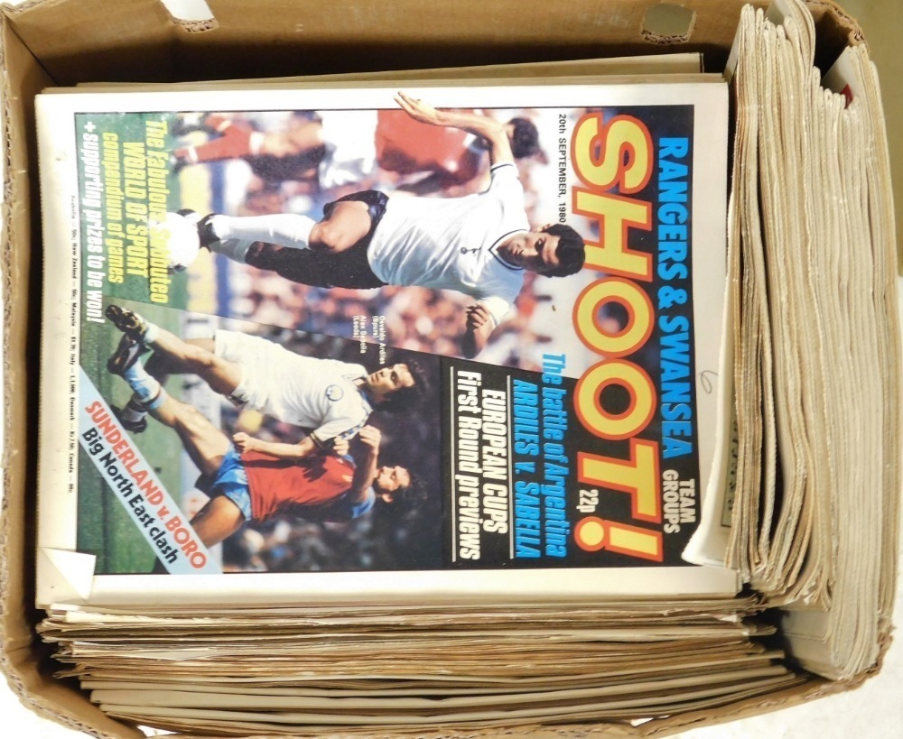 Shoot Magazine, 1980s and 90s, and an Encyclopaedia of Sport.