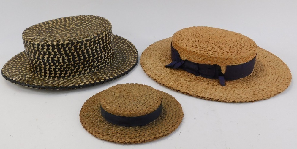 A vintage Harrow School boater, by F W Stevens of Harrow, further ...