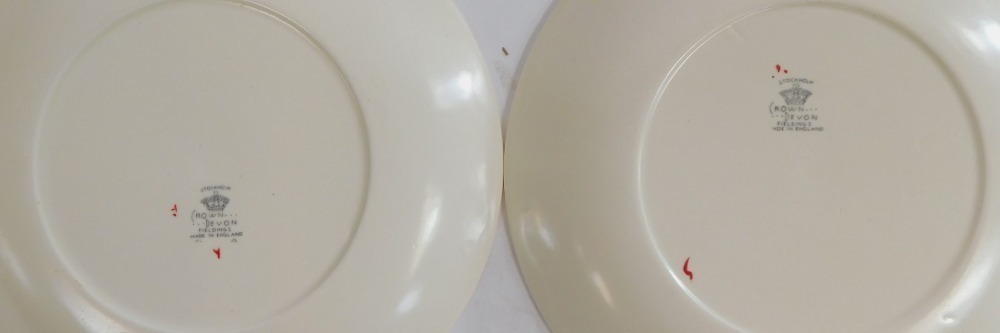 A Crown Devon Fielding's Leaping Deer pattern pottery part dinner ...