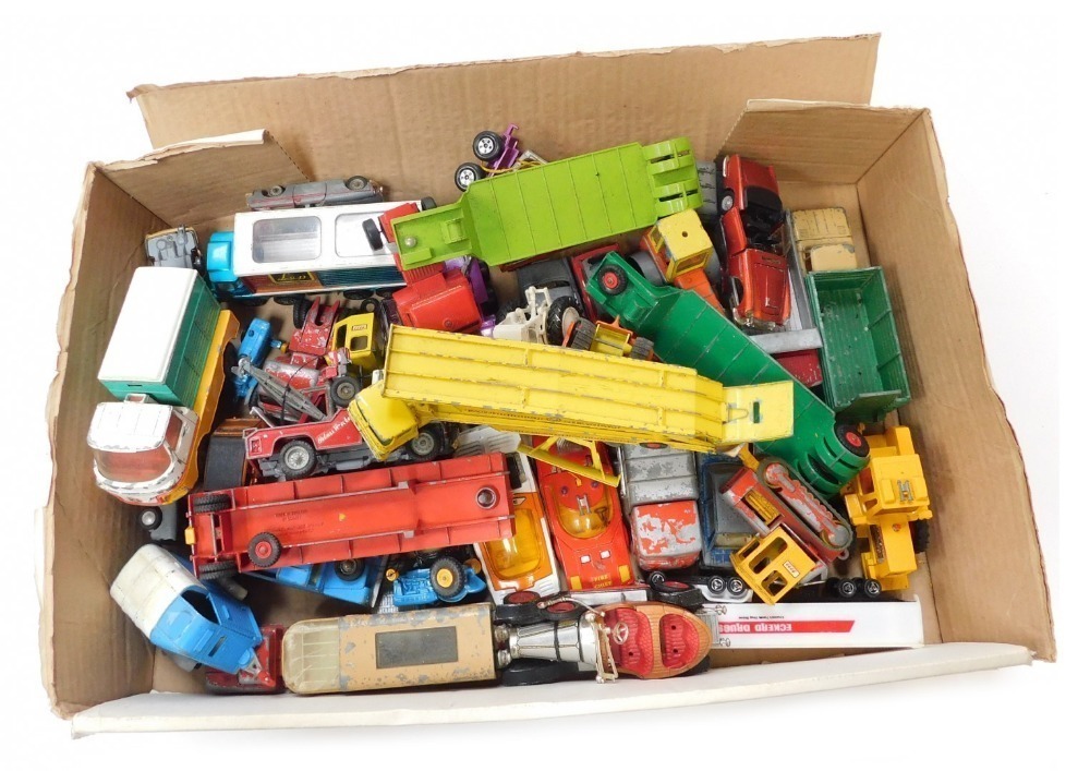 Diecast vehicles, to include Matchbox Guy Warrior Transporter, Matchbox ...