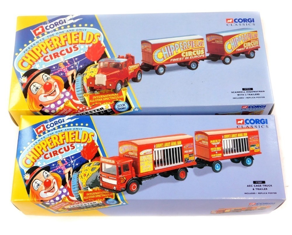 Corgi Classics Chipperfields Circus diecast AC cage truck and trailer ...