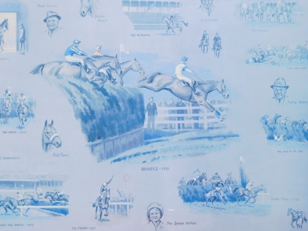 Neil Cawthorne (1936-1978). The Grand National, artist signed limited ...