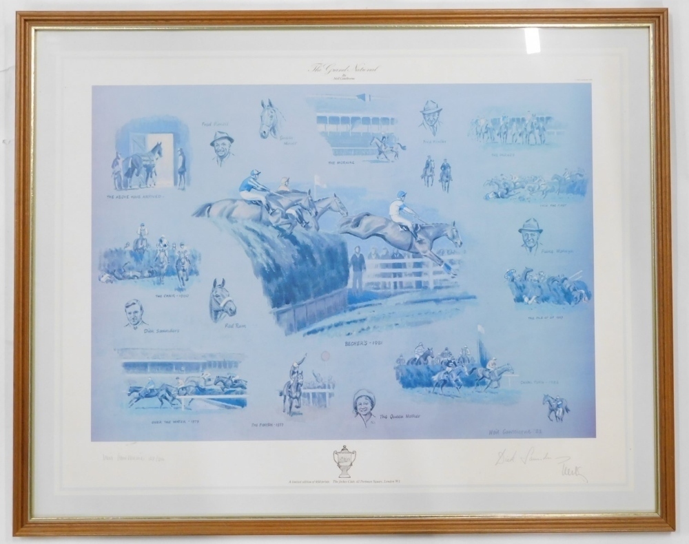 Neil Cawthorne (1936-1978). The Grand National, artist signed limited ...