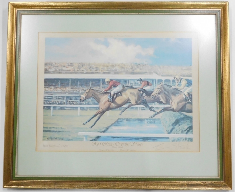 Neil Cawthorne (1936-1978). Red Rum - Over The Water, Tommy Stack ...