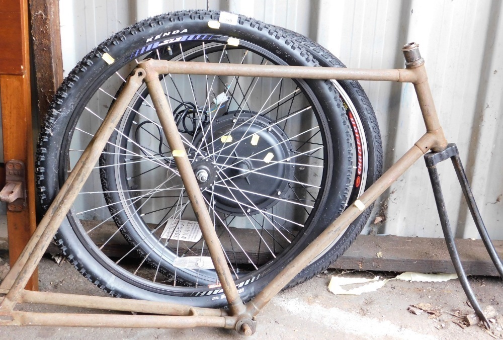 Withdrawn - to be offered in our next sale - Two bicycle wheels ...