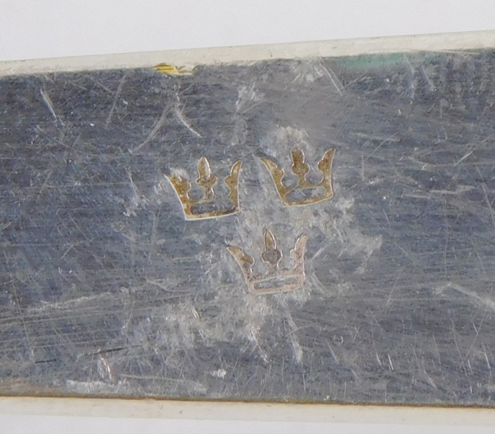 A pair of American mid 20thC plated salad servers, designed by Royal ...