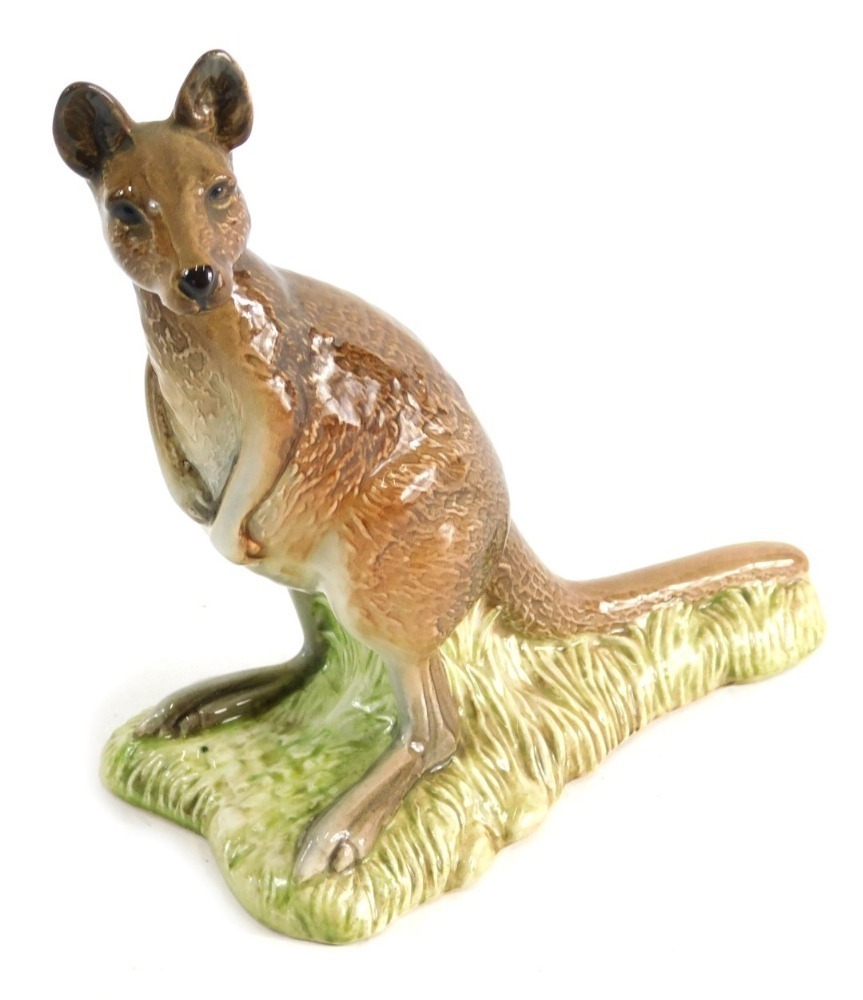 A Beswick pottery figure of a kangaroo, number 2312, impressed marks ...