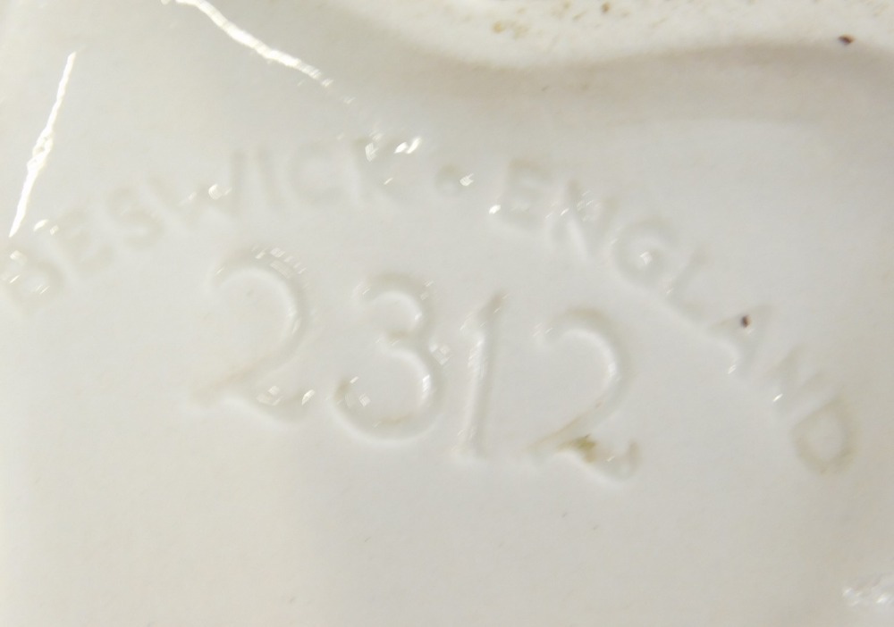 A Beswick pottery figure of a kangaroo, number 2312, impressed marks ...