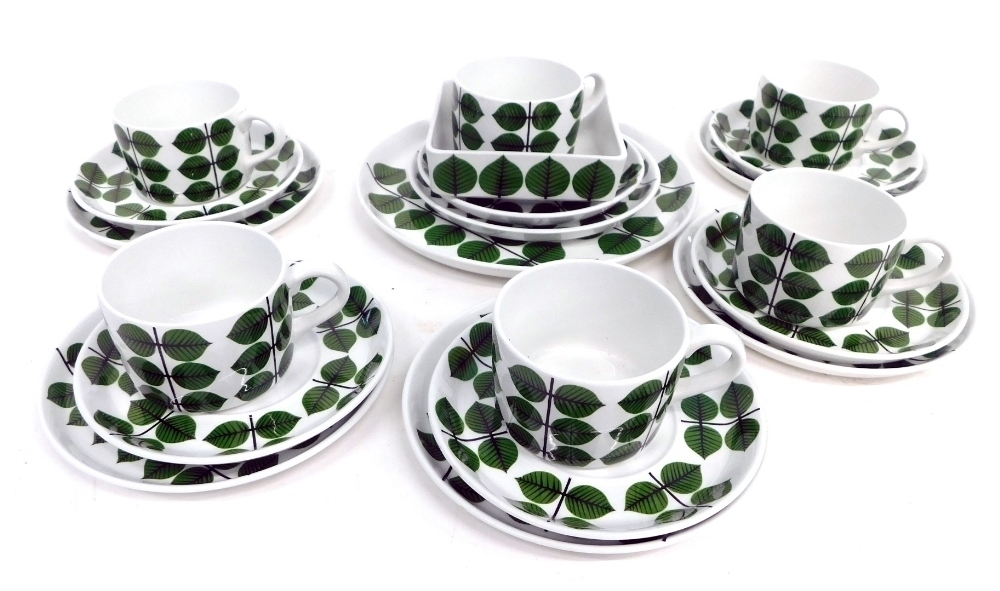 A Gustavsbergs Bersa Swedish pattern part tea service, designed by Stig ...