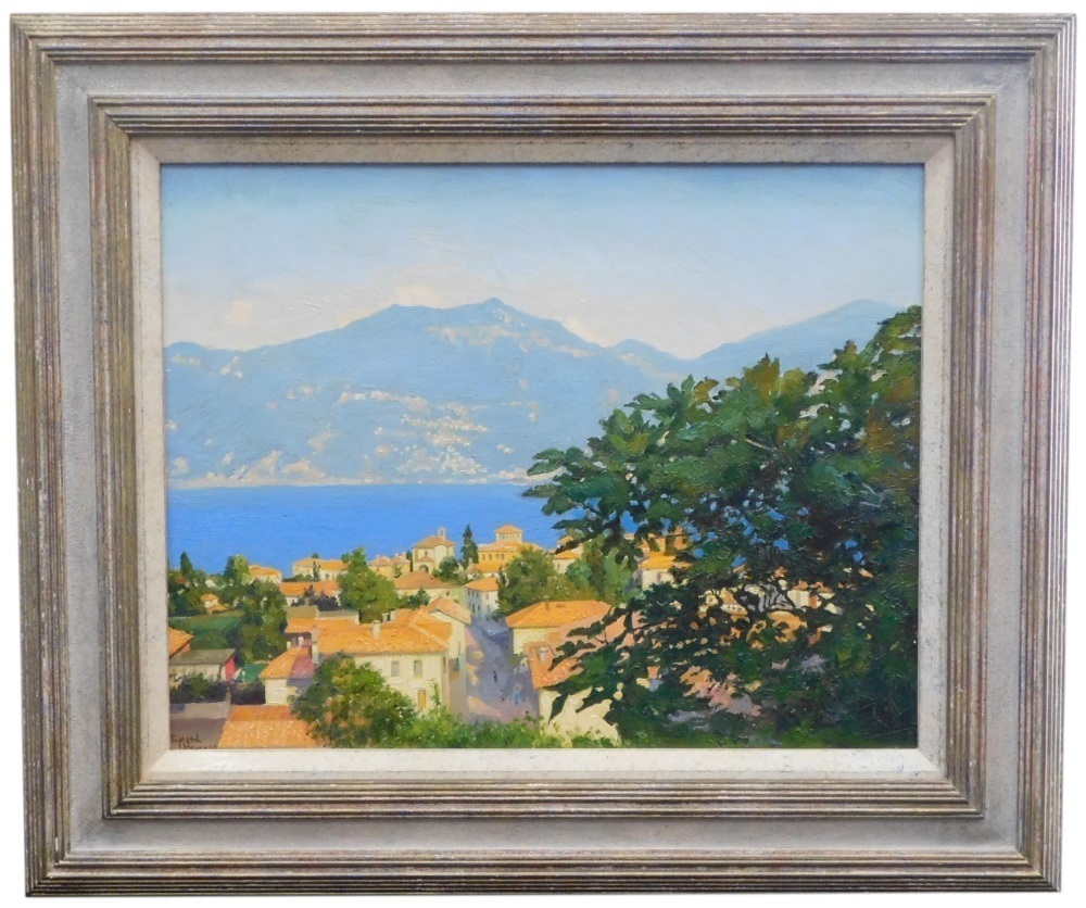 Clifford Hanney (1890-1990). Evening at Menaggio Lake Como, oil on ...