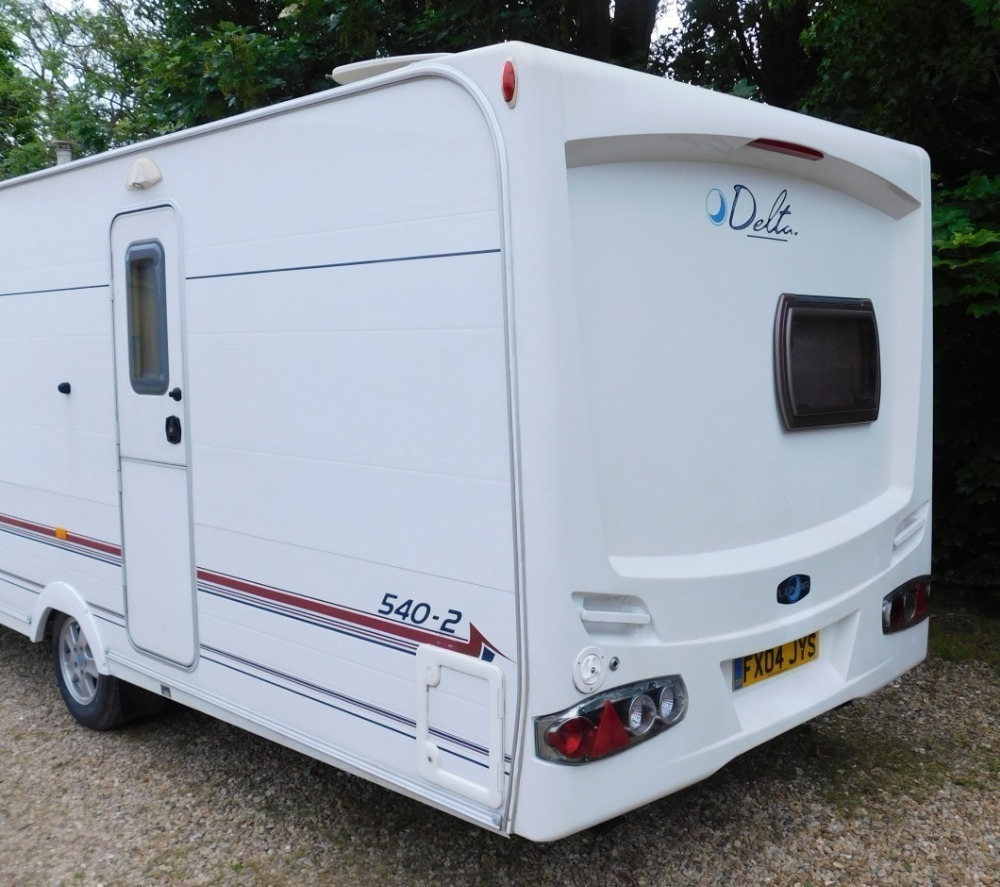 A Lunar Delta 540-2 caravan 2 berth caravan.