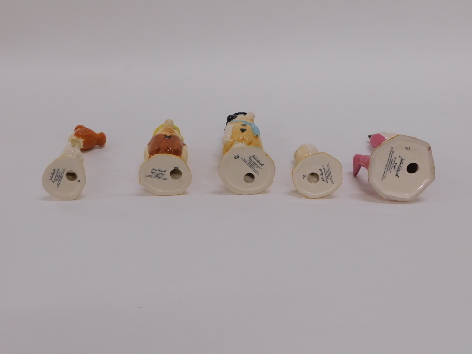 Five Beswick The Flintstones figures, comprising Fred, 13cm high, Wilma ...