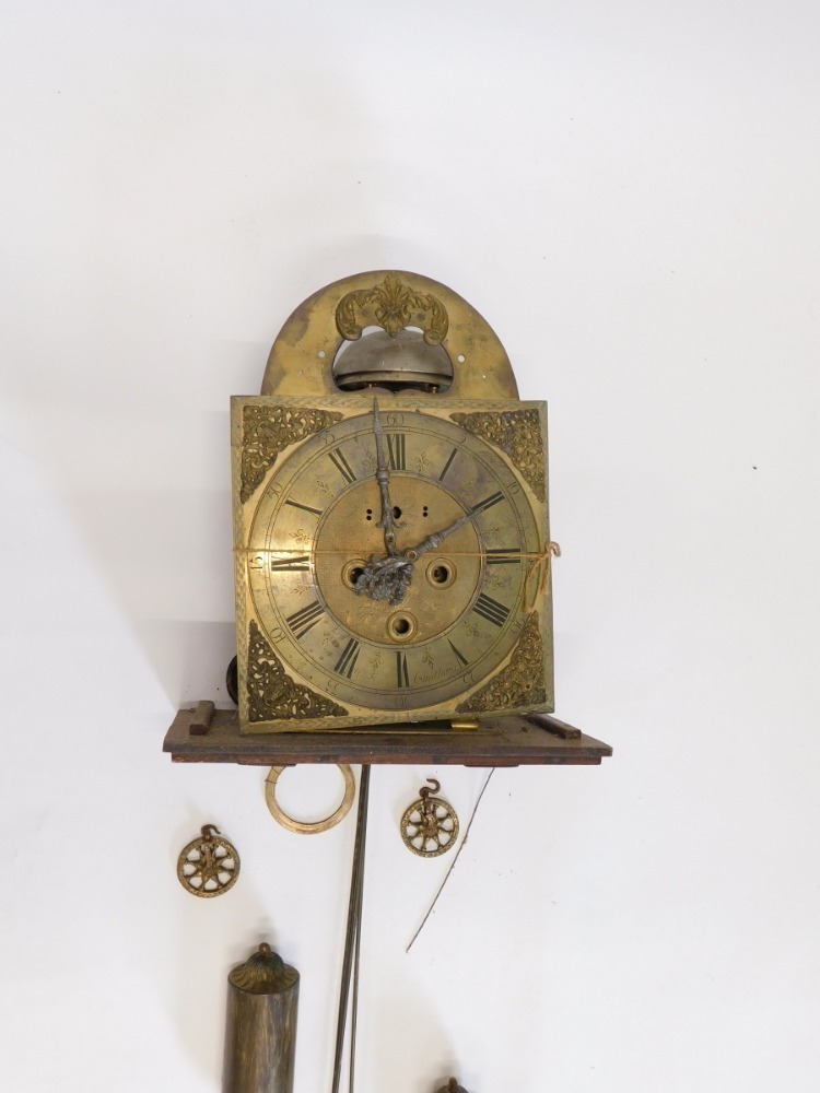 A late 18th/early 19thC longcase clock movement by Samuel Jordan of ...