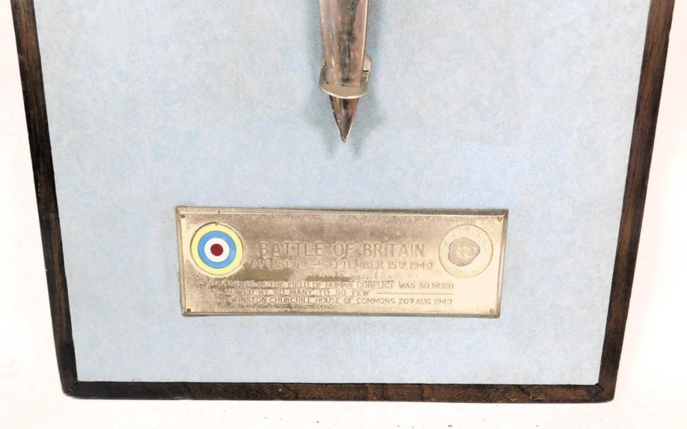 A Wilkinson's commemorative sword for the Battle of Britain, the wooden ...