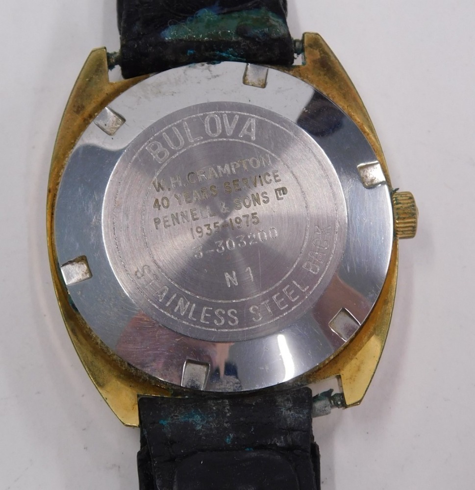 A gentleman's Bulova Ambassador automatic wristwatch, with baton ...