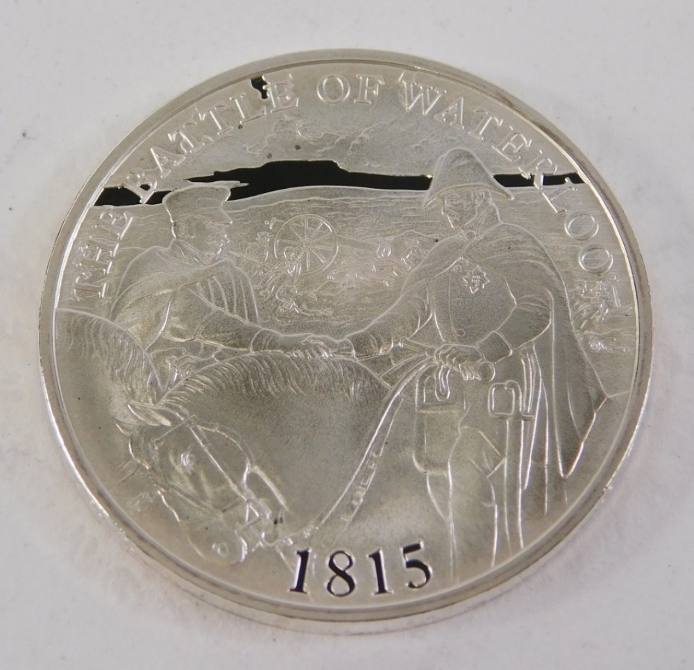 A Royal Mint 200th Anniversary of The Battle of Waterloo 2015 UK five ...