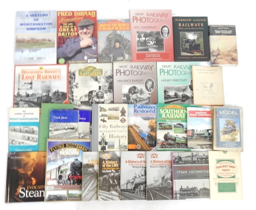 Locomotive related books, to include Ross (David) The Illustrated ...