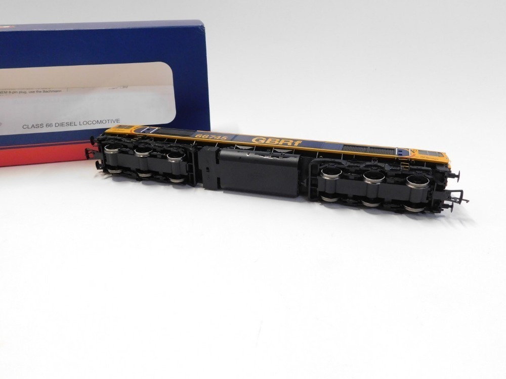A Bachmann Branchline OO gauge Class 66 diesel locomotive, 66745 Modern ...