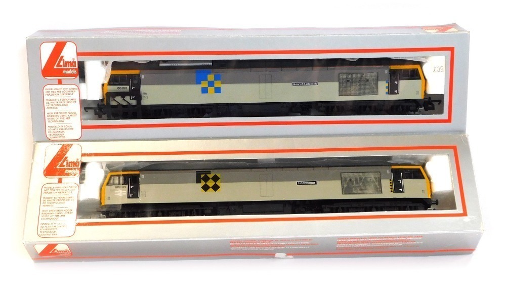 Lima Models OO gauge Class 60 locomotives, comprising 60004 Lochnagar ...