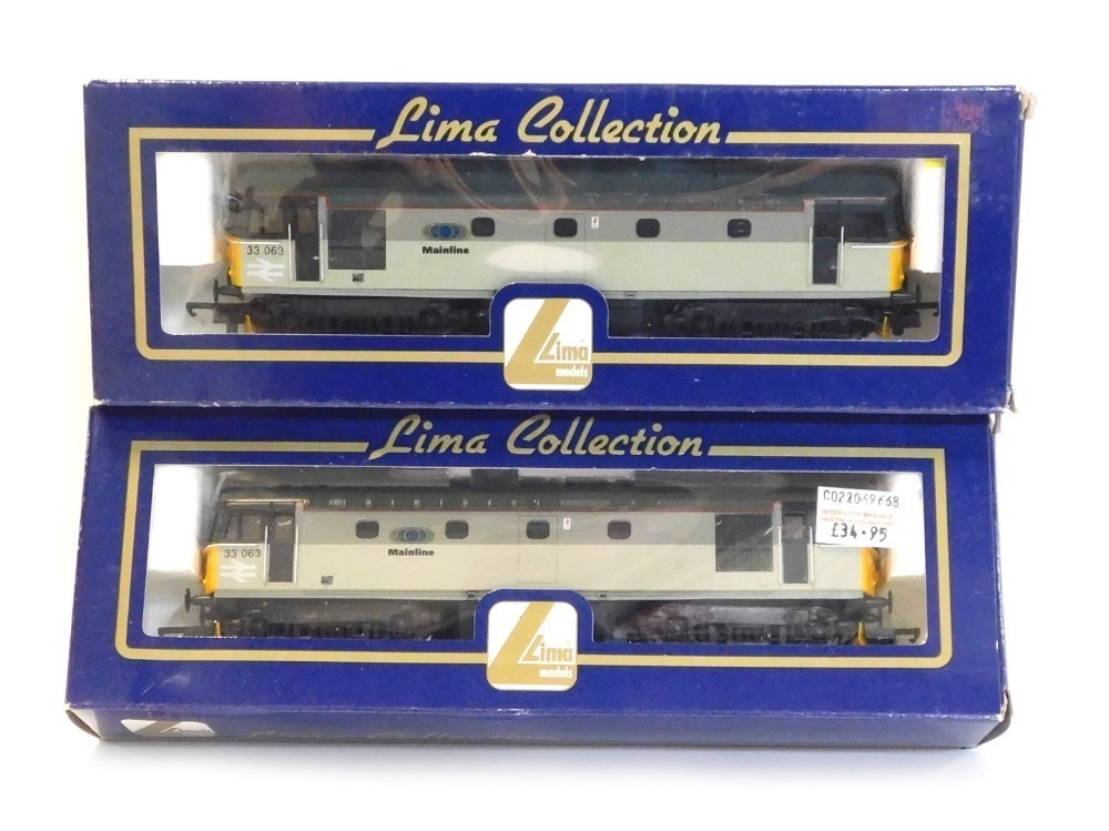 Lima Models OO gauge Class 33 locomotives, 33063, Mainline livery ...