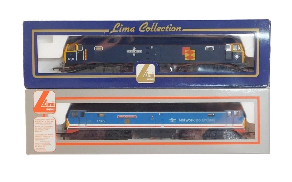 Lima Models OO gauge Class 47 locomotives, comprising 47579 James ...