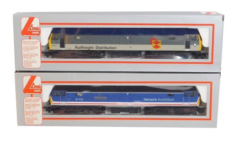 Lima Models OO gauge Class 47 diesel locomotives, comprising 47701 Old ...