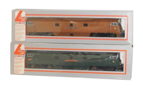 Lima Models OO gauge Class 52 locomotives, comprising D1004 Western ...