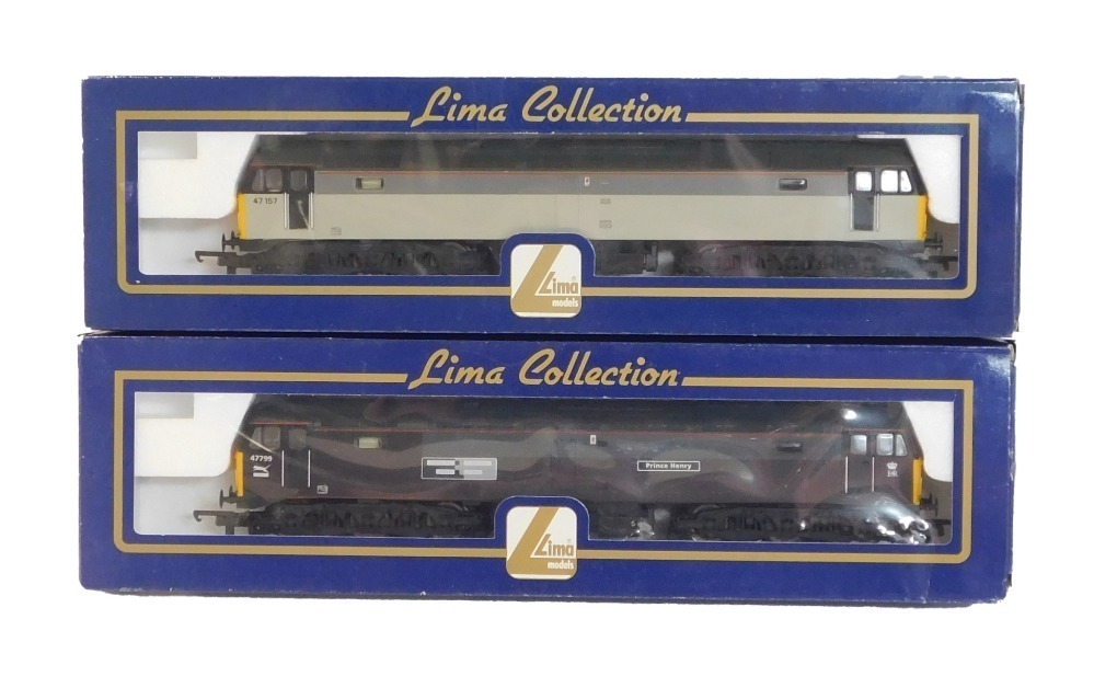 Lima Models OO gauge Class 47 diesel locomotives, comprising 47157 in ...