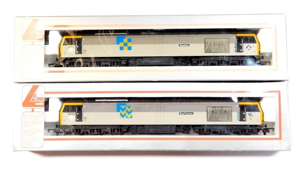 Lima Models OO gauge Class 60 diesel locomotives, comprising 60001 ...