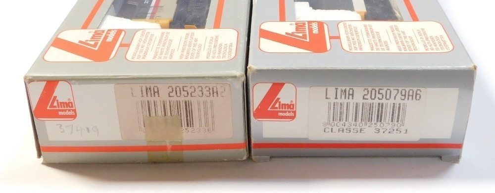 Lima Models OO gauge Class 37 locomotives, comprising 37251 The ...