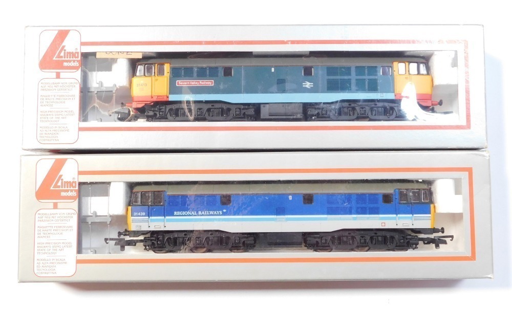 Lima Models OO gauge Class 31 locomotives, comprising 31439, Regional ...