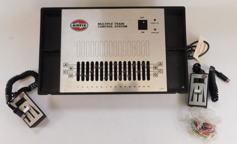 An Airfix multiple train control system.
