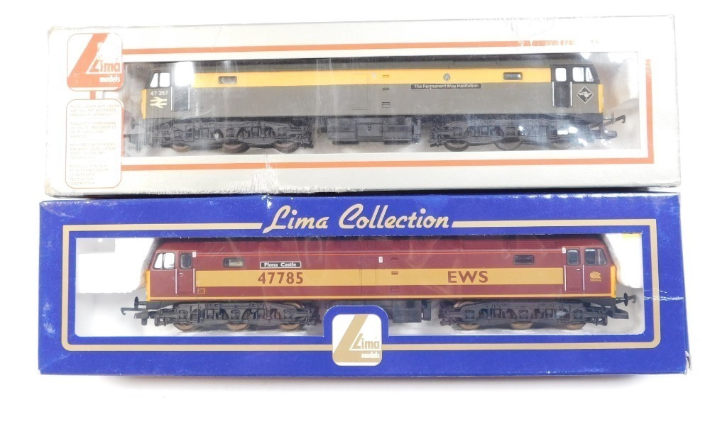 Lima Models OO gauge Class 47 locomotives, comprising 47357 The ...