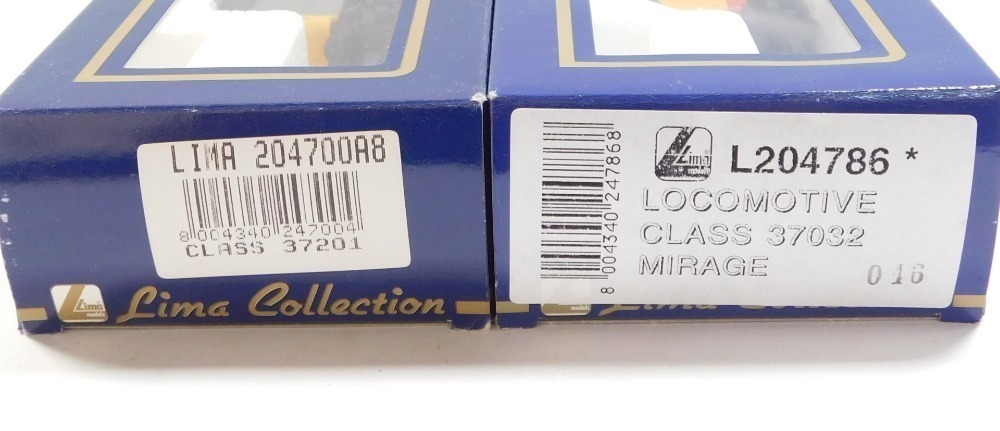 Lima Models OO gauge Class 37 locomotives, comprising 37201 St Margaret ...