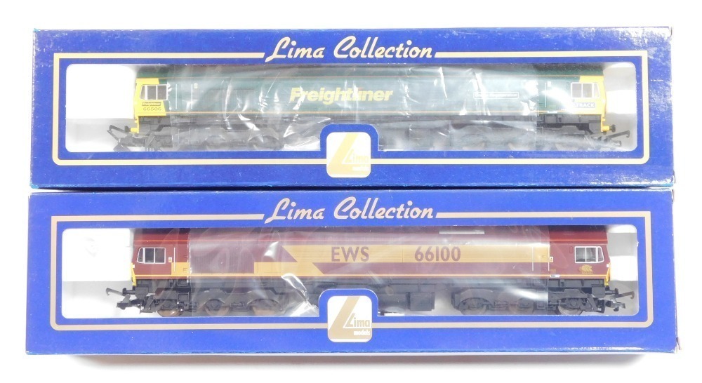 Lima Models OO gauge Class 66 locomotives, comprising 66506 Crewe ...