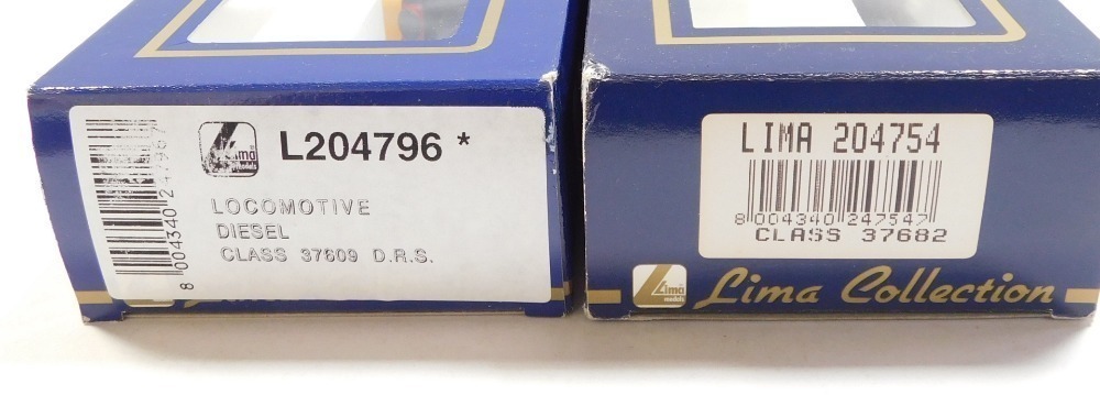 Lima Models OO gauge Class 37 locomotives, comprising 37682 Hartlepool ...